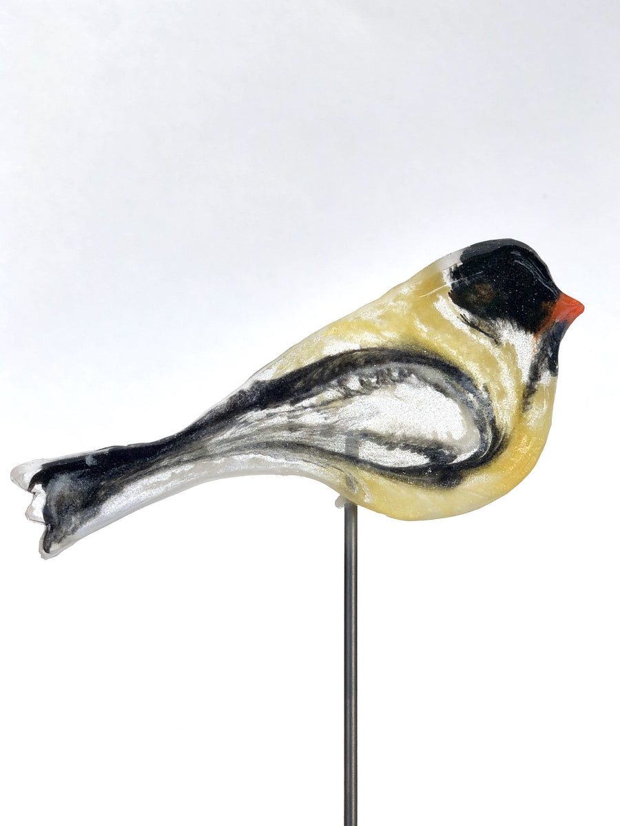Large Goldfinch - Bird on a Stick